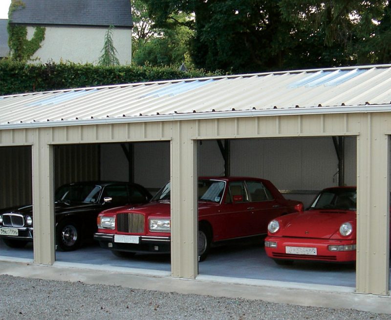 Steel Classic Car Storage - Hanson Steel Buildings