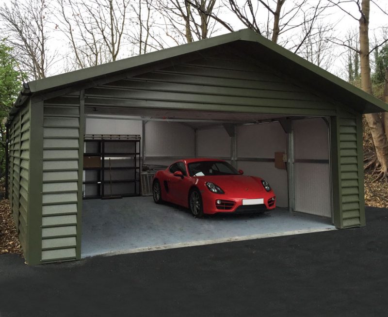 Steel Classic Car Storage - Hanson Steel Buildings