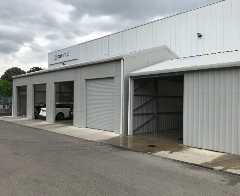 Steel Valeting Bays - Hanson Steel Buildings