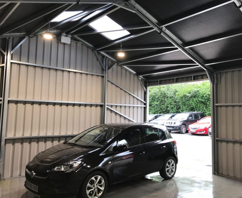 Steel Valeting Bays - Hanson Steel Buildings