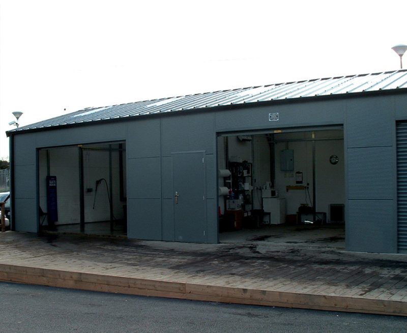 Steel Valeting Bays - Hanson Steel Buildings